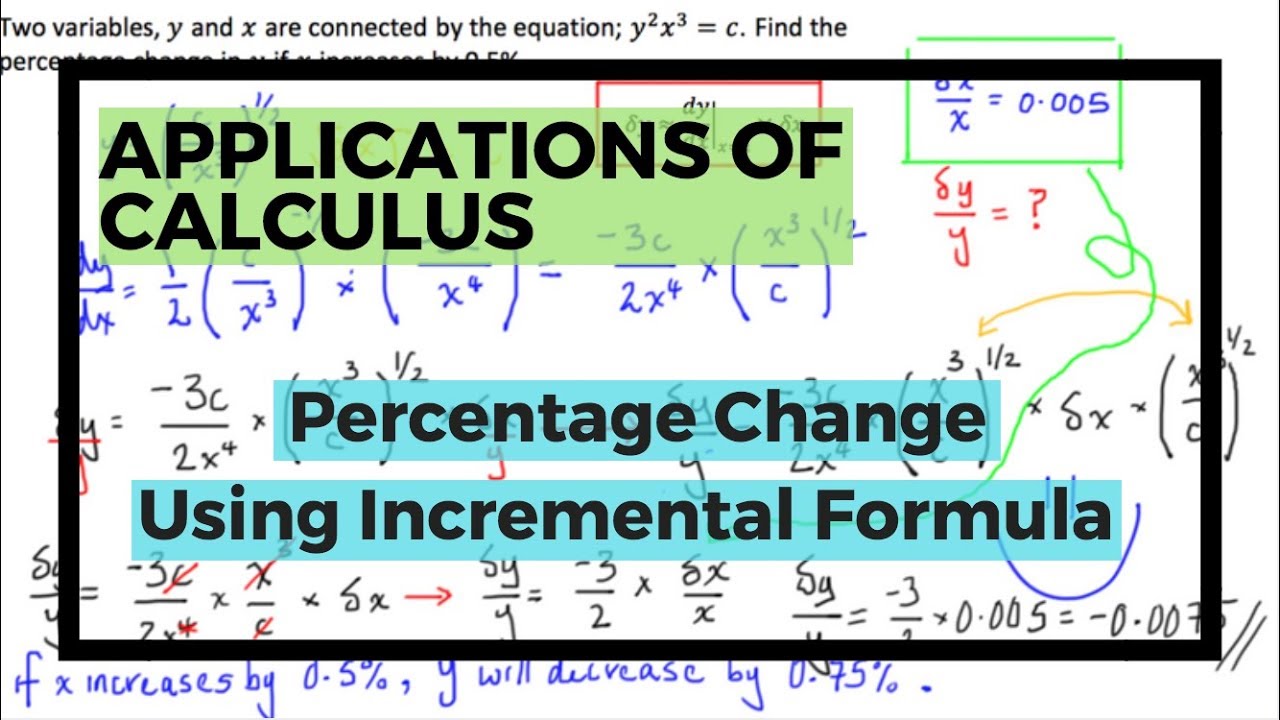 Applications Of Calculus Percentage Change Using The Incremental applications-of-calculus-percentage-change-using-the-incremental