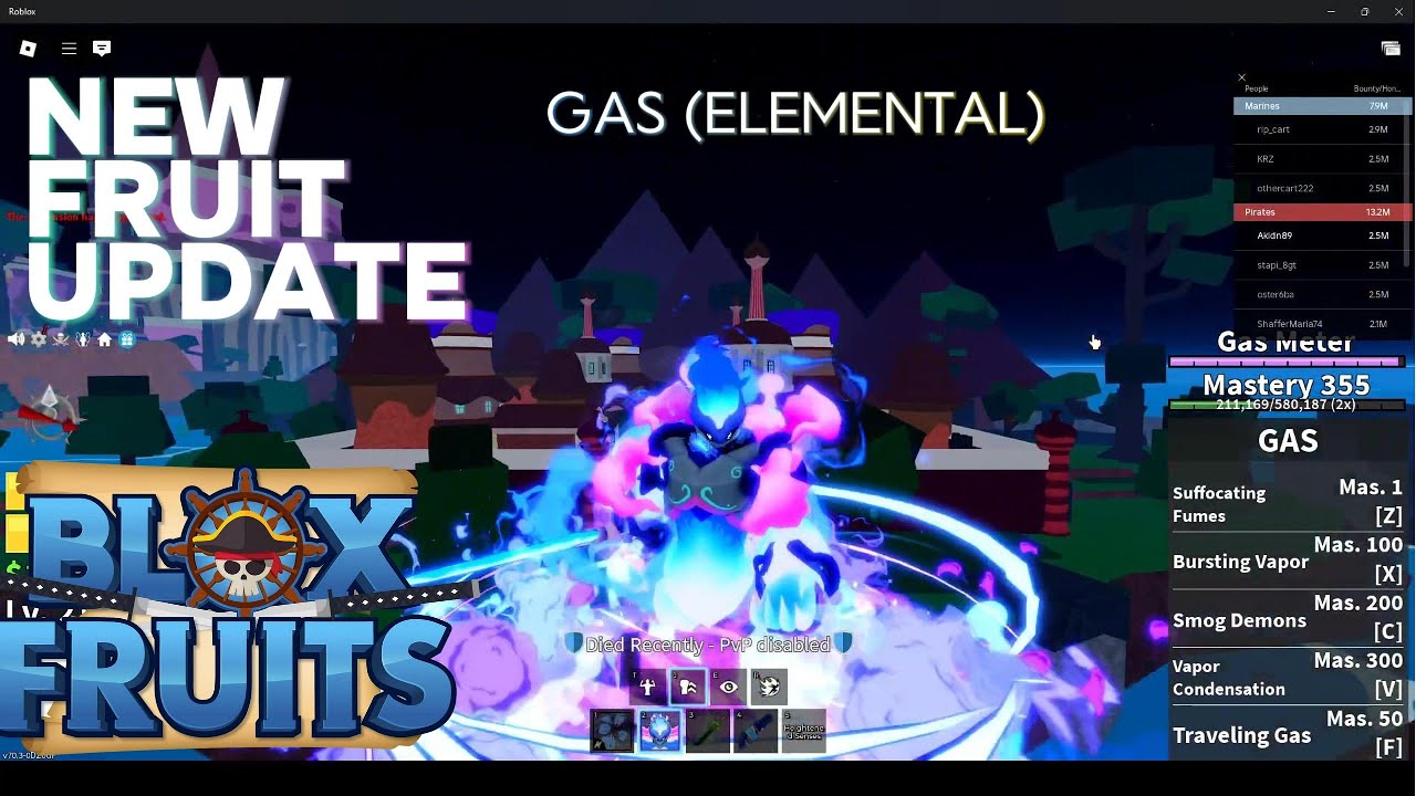 AKU MEMAKAN GAS FRUIT YANG KATANYA OVERPOWER DI BLOX FRUITS -SHOWCASE # ...