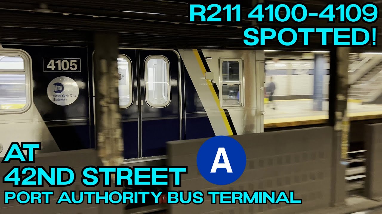 NYC Subway: R211 4100-4109 caught testing at 42nd Street-PABT on the A ...