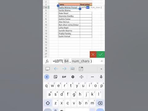 How to get initials from name in excel? l excel formula hacks l excel tutoring - YouTube