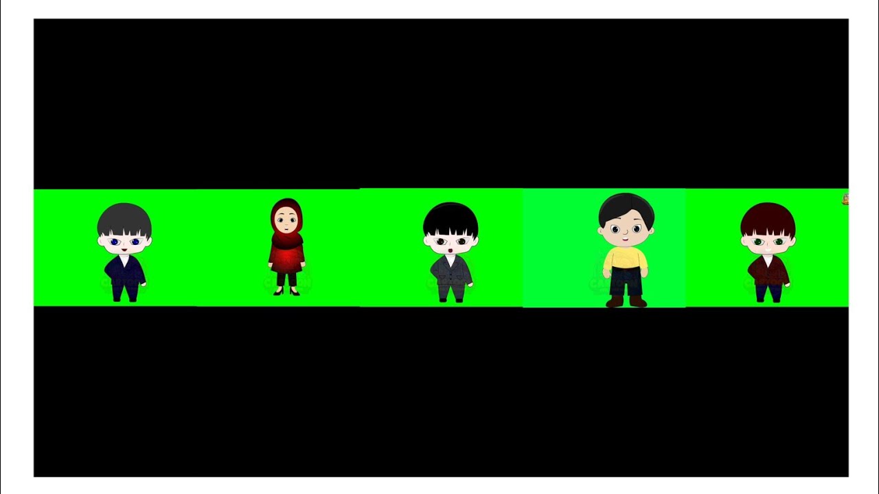 copyright free green screen animated characters - YouTube