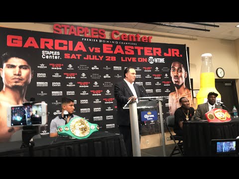 (0 to 100) Mikey Garcia vs Robert Easter press confrence - esnews ...