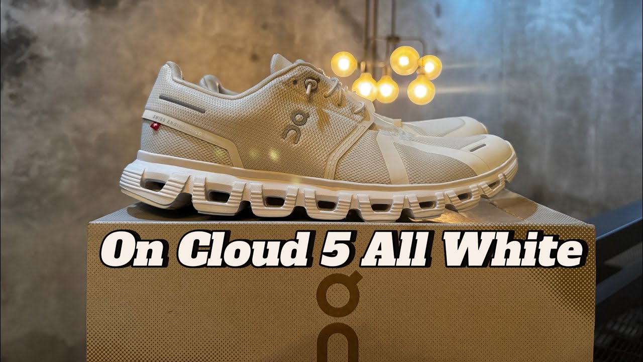 On Cloud 5 All White #video #videos #sneaker #oncloud #viralvideo # ...