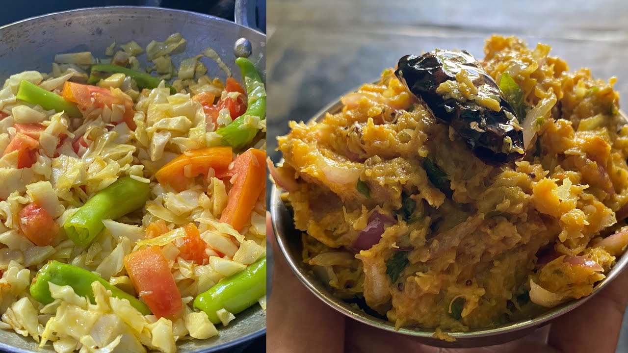 Cabbage chutney at home | kyabeji roti pachhadi | cabbage pickle in ...