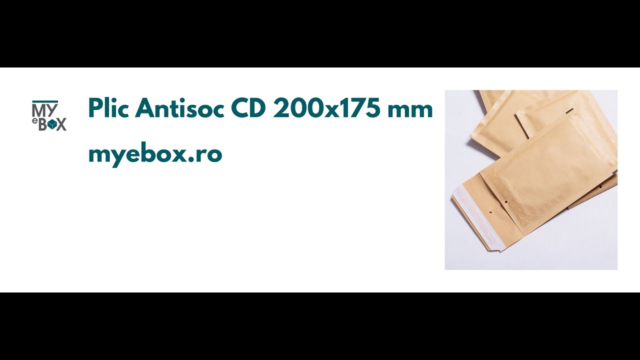 Plic Antisoc CD 200x175 mm I Plic cu Bule I Plicuri Antisoc MyEBox I ...