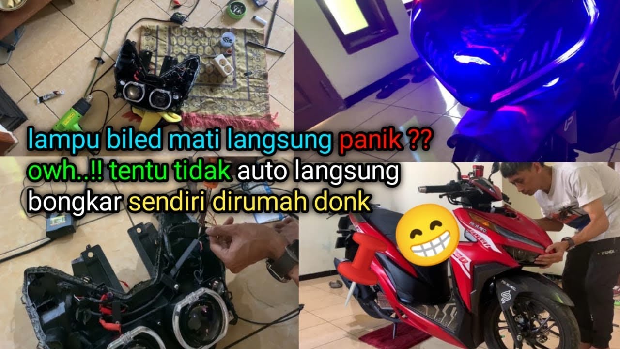 Biled belom lama pasang mati auto panik .??? Langsung bongkar sendiri ...