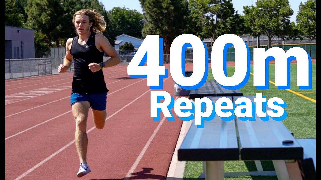 Track Workout 400m Repeats - YouTube