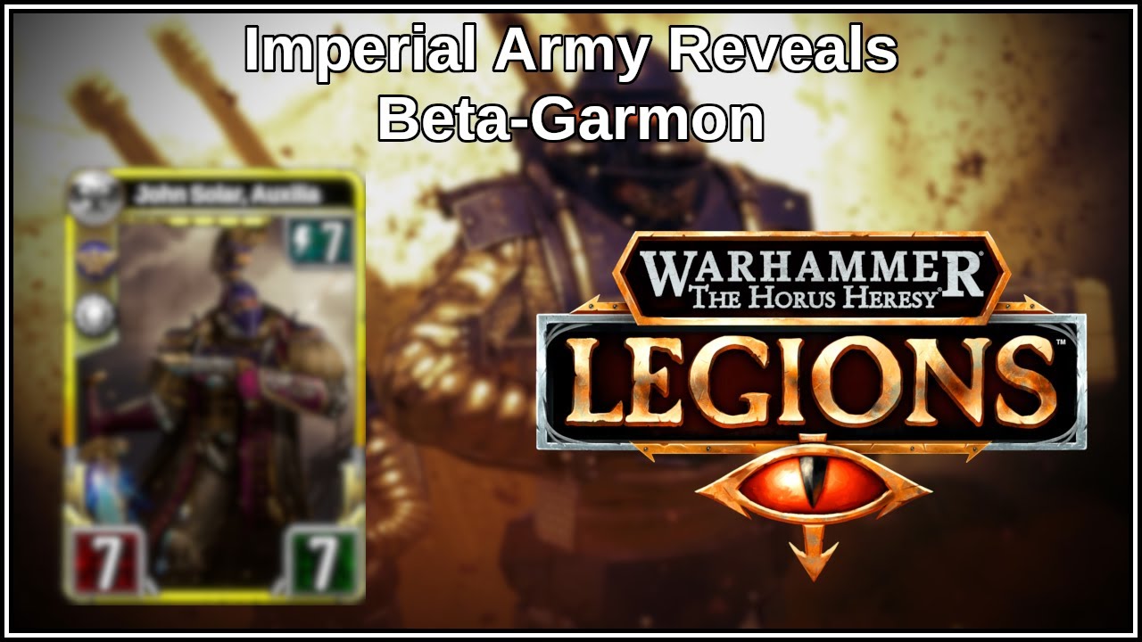 Imperial Army Reveals - Warhammer Horus Heresy: Legions ~ Beta-Garmon ...