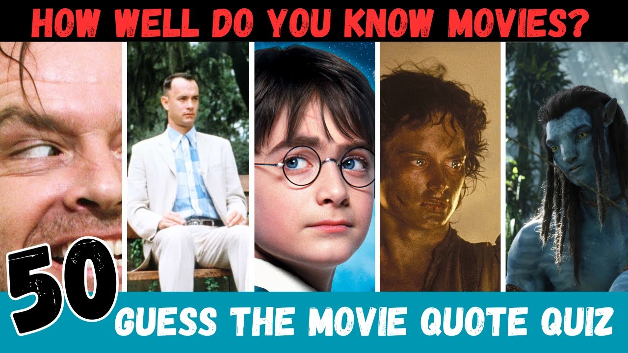 Guess The Famous Movie Quote Quiz | 50 Questions - YouTube