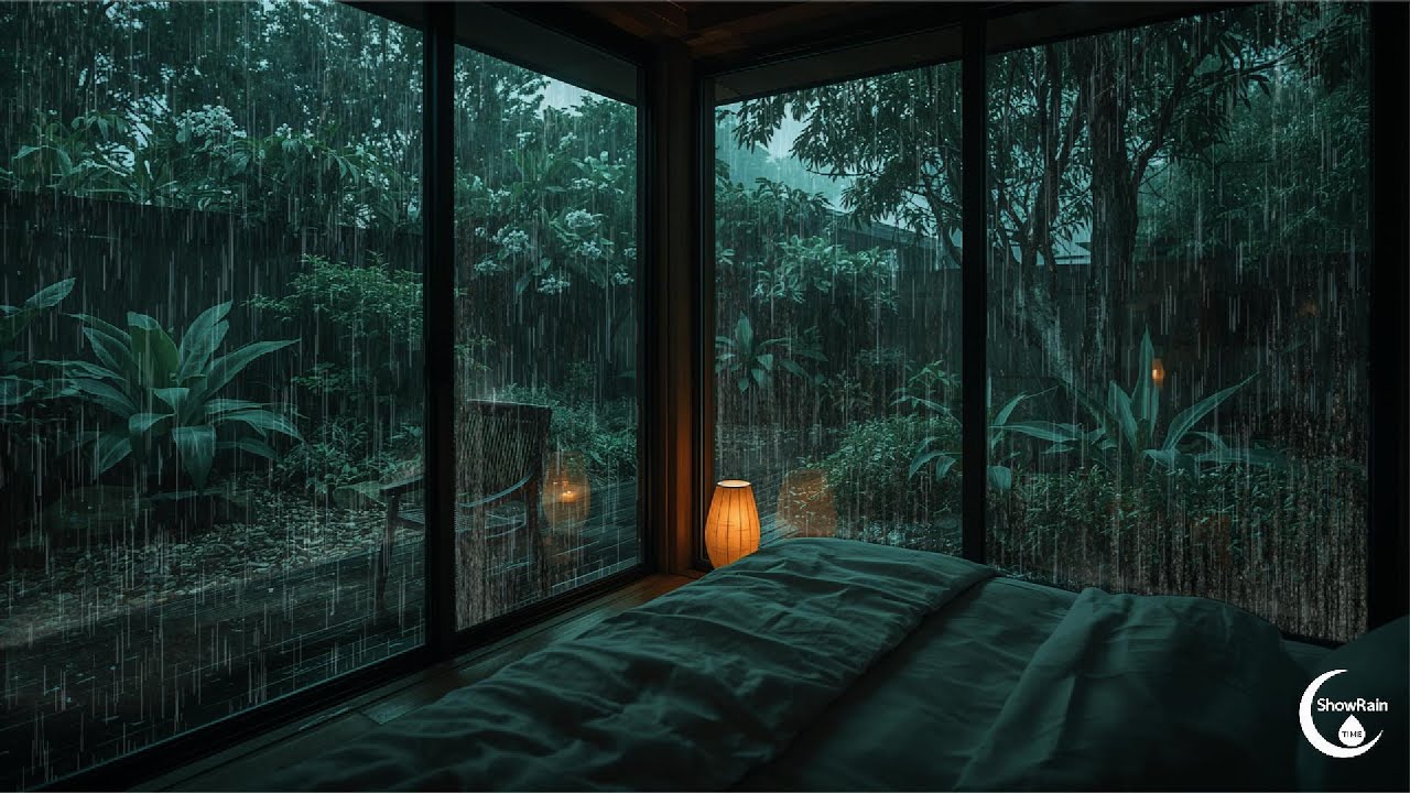 🌙 Rain Falling All Night Long | 10 Hours for Peaceful Sleep - YouTube