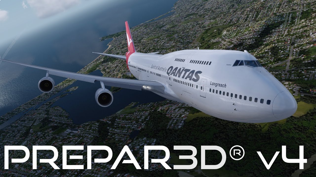 Prepar3D V4.1 | Landing at Sydney Airport | YSSY | PMDG 747-400 | P3D ...