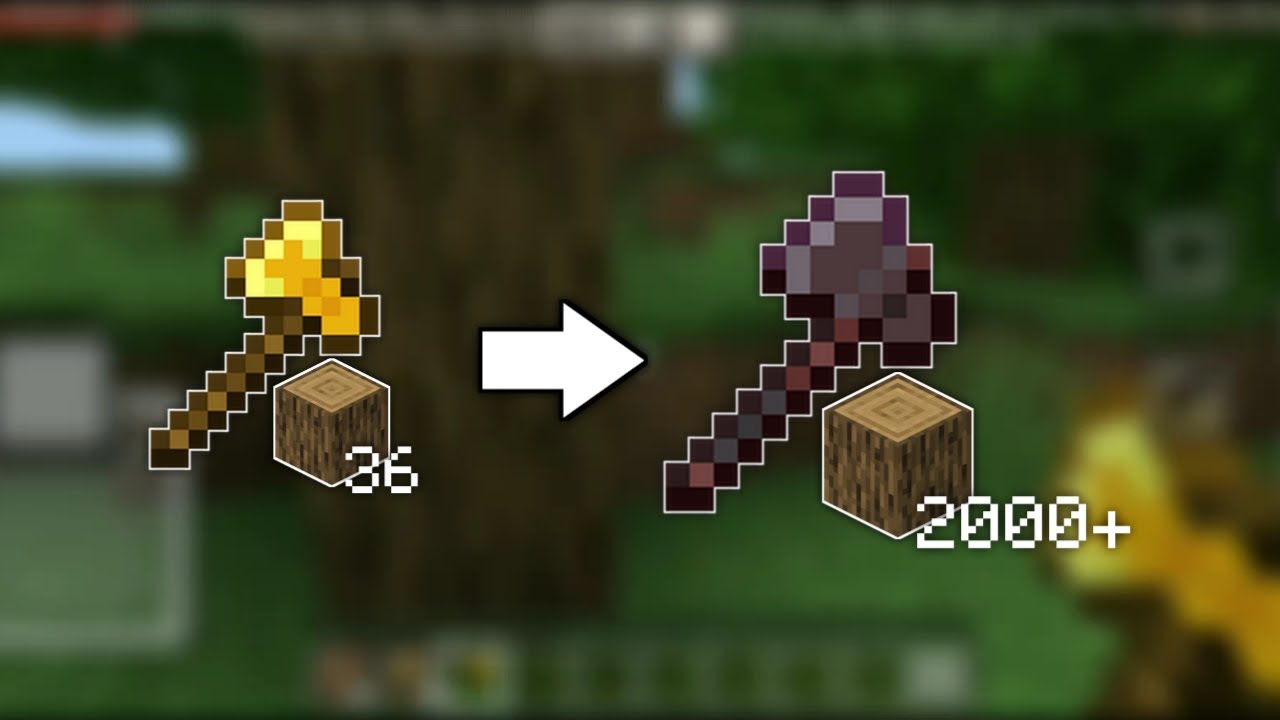 Ternyata golden axe cuman bisa dapat block kayu segini - Minecraft ...