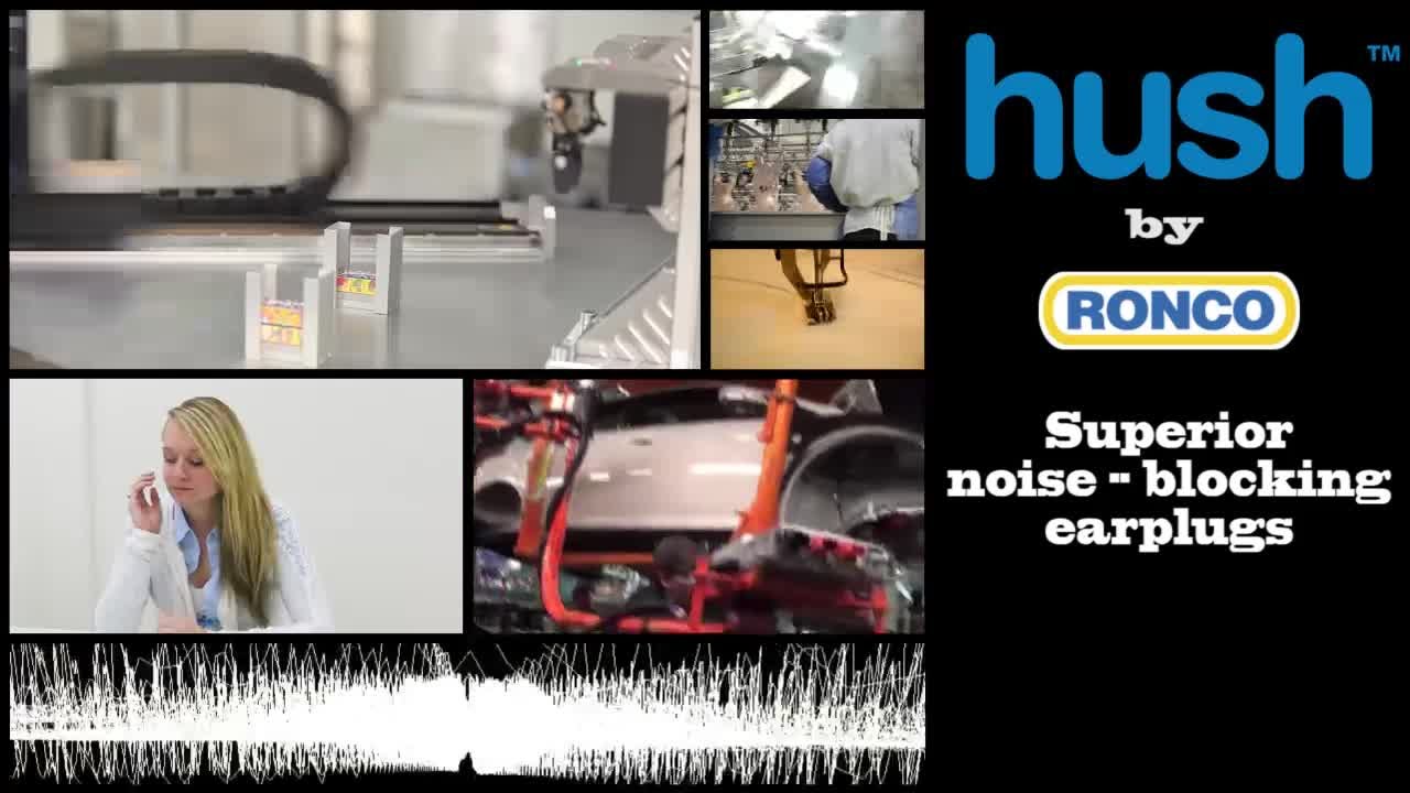 Hush Earplugs - Hearing Protection by RONCO Canada - YouTube