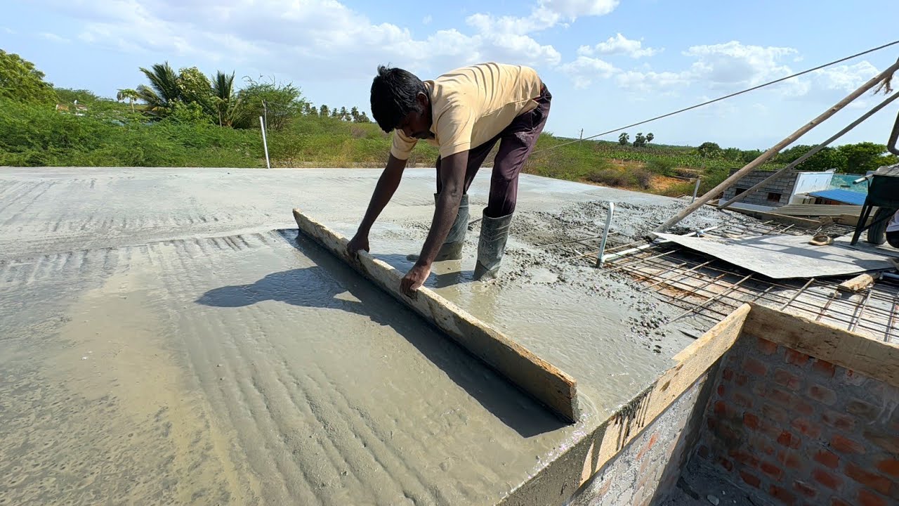 Durable Roof Reinforcement_Building Roof Slab Concrete Construction ...
