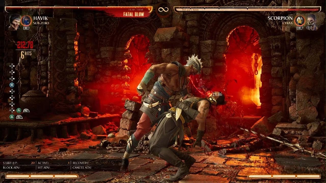 MK1 havik unblockable Set up Combo - YouTube