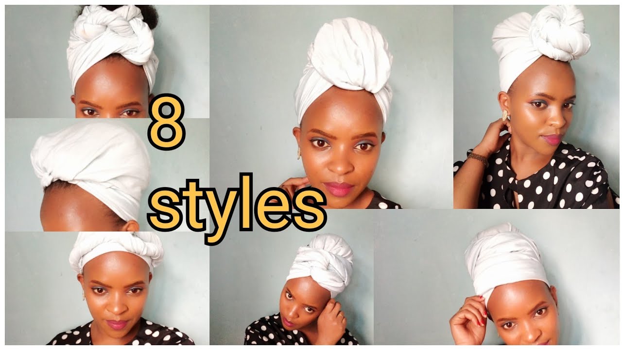 How to style a head scarf: style a scarf on your head - YouTube