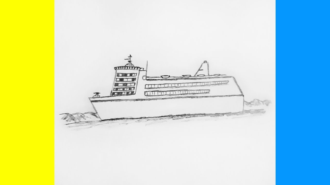 Як намалювати паром How to draw a ferry - YouTube