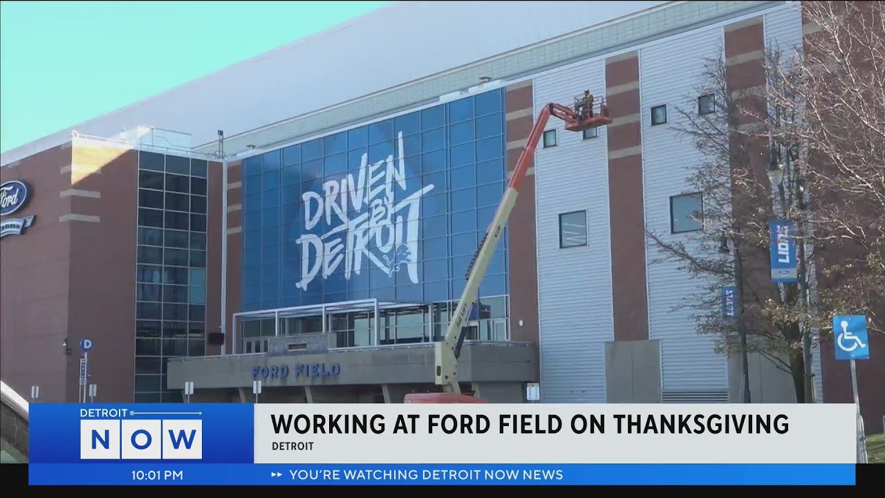 Nearly 200 workers to be hired to work Thanksgiving at Ford Field - YouTube