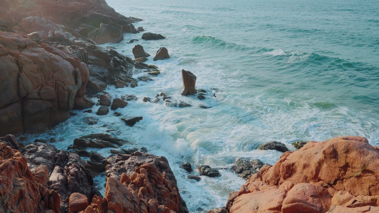 Crystal Clear Ocean Waves | Beautiful Beach Relaxation 4K UHD (No AI ...