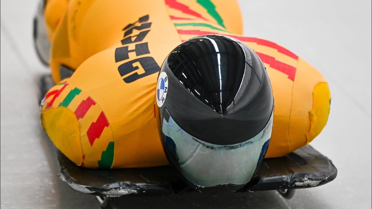 IBSF BMW Skeleton World Cup Altenberg l Akwasi Frimpong from Ghana ...