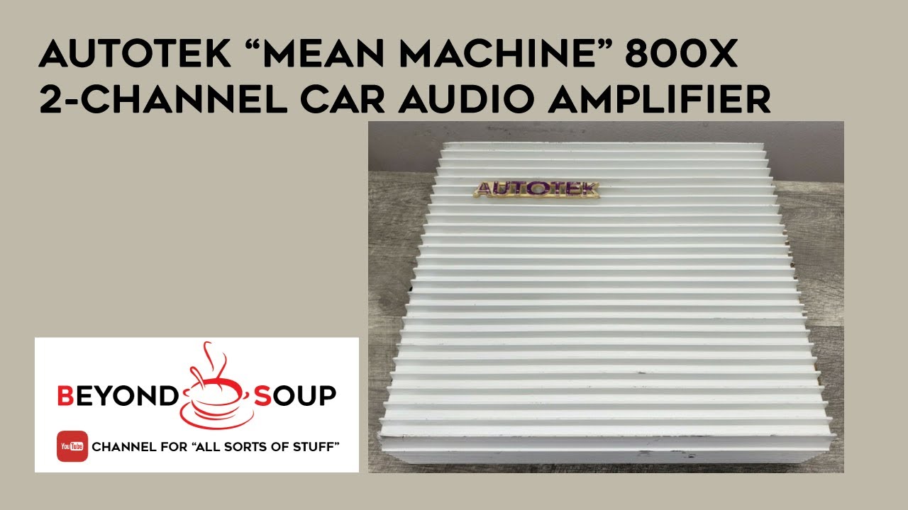Old School Autotek 800X "The Street Machine" 2-Channel Car Amplifier ...