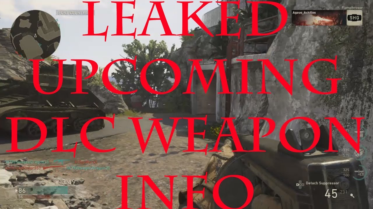 CoD WW2 Upcoming NEW DLC Weapons Leaked information - Melee & Ballistic ...