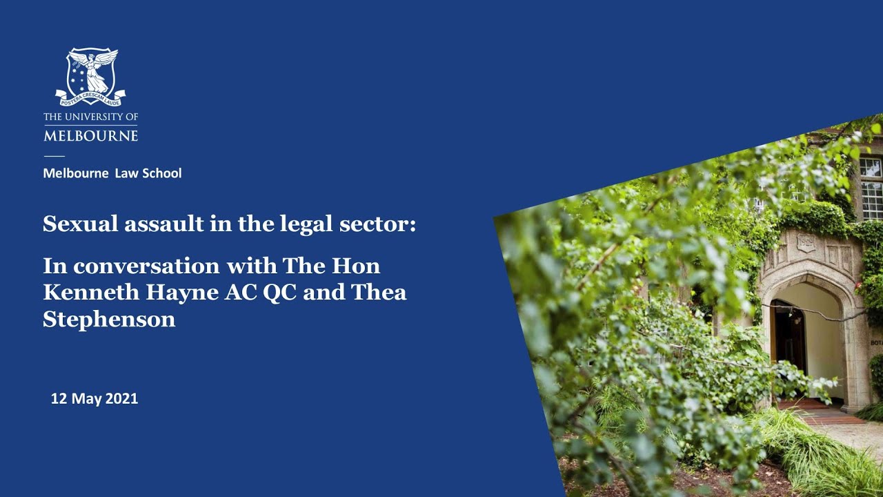 In conversation with The Hon Kenneth Hayne AC QC and Thea Stephenson ...