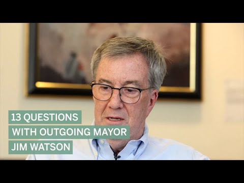 13 questions with outgoing mayor Jim Watson - YouTube