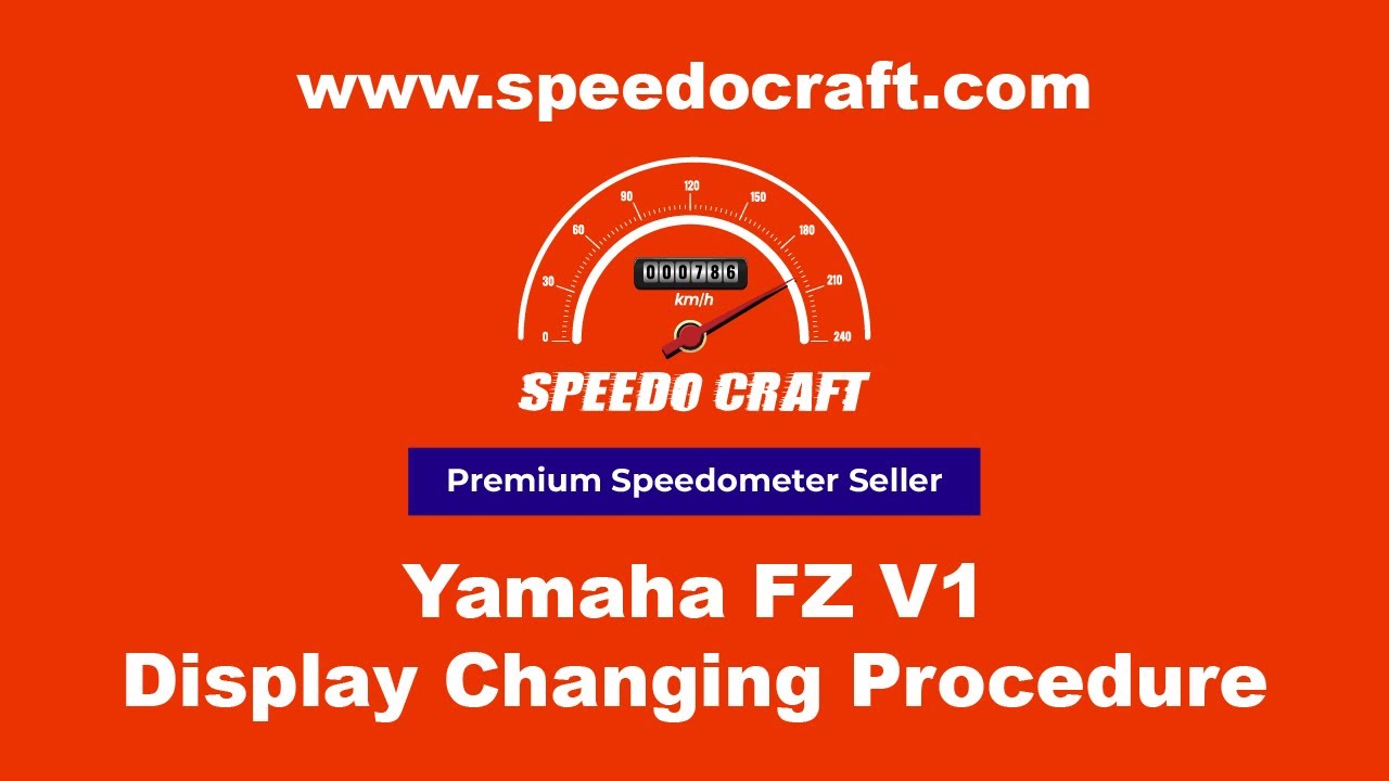 Yamaha FZ V1 Display Changing Procedure - YouTube