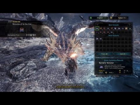 Monster Hunter World: Iceborne - Namielle vs Gunlance - YouTube