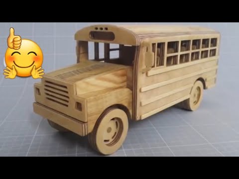 How To Build A Wooden School Bus. - YouTube