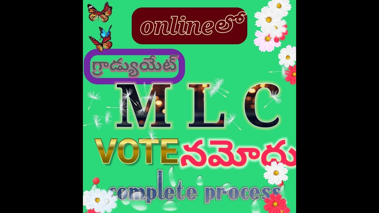 Graduate MLC voter registration in online application fill live ...