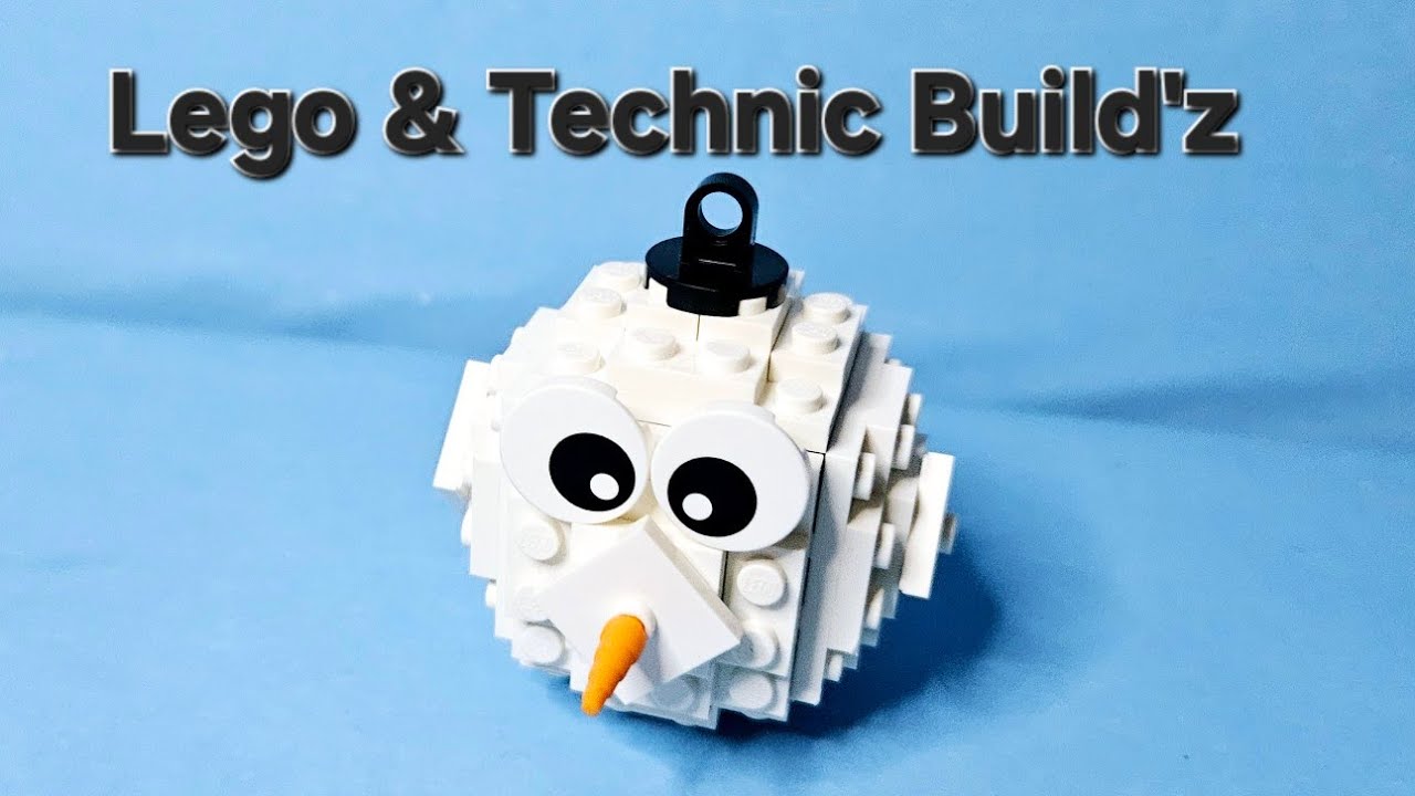 Lego Bauble Snowman Build - YouTube
