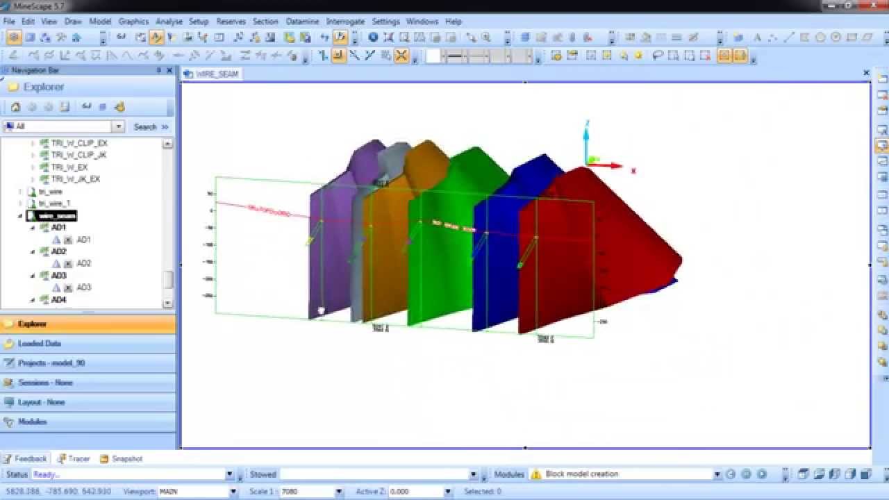MineScape - Wireframe steep dip coal - YouTube
