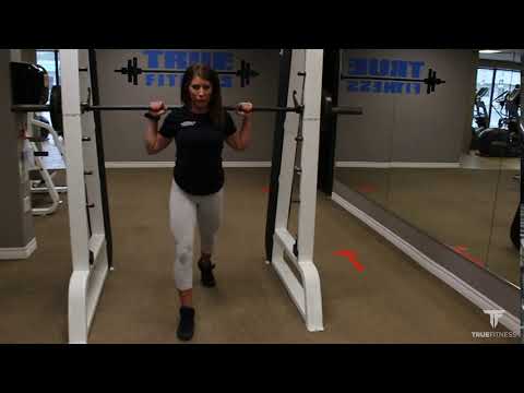 Smith Machine Stationary Lunges - YouTube