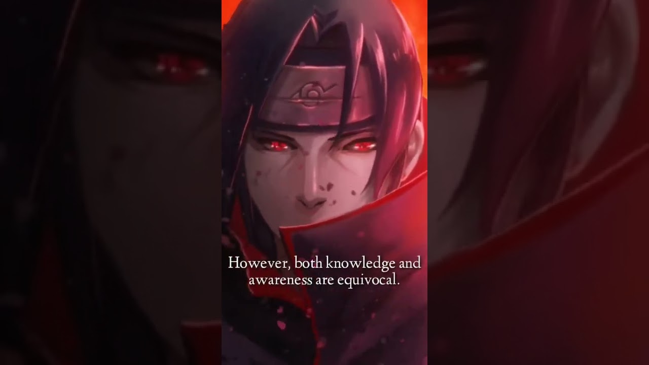 Legendary speech by Itachi Uchiha #naruto #anime #itachi #uchiha # ...