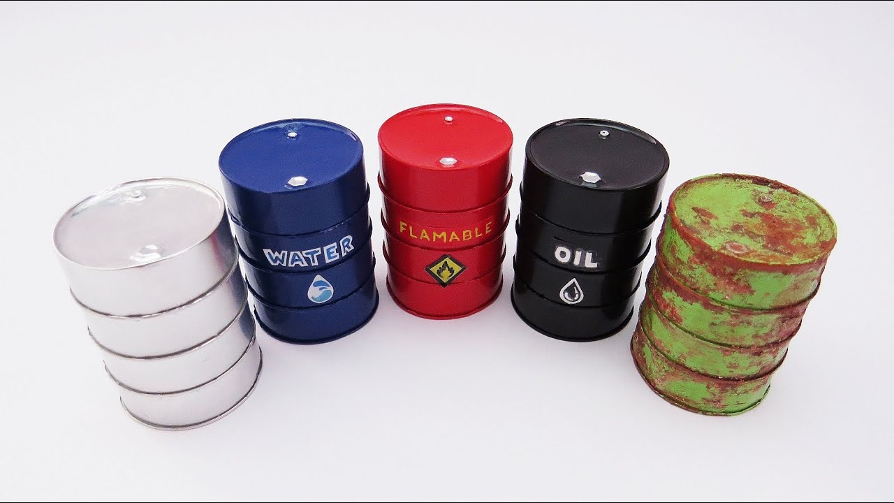 CÓMO HACER MINI TANQUES DE METAL PARA DECORAR MAQUETAS | DIY - YouTube