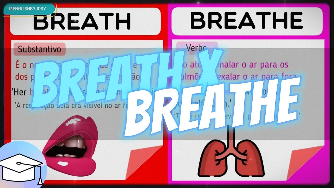 🤔BREATH x BREATHE? Aprenda a diferença com exemplos práticos! - YouTube