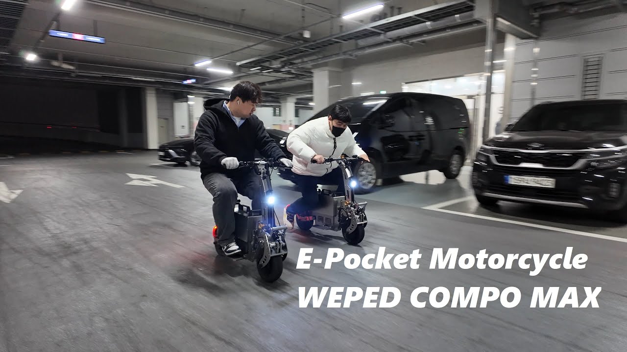 E-Pocket Motorcycle WEPED COMPO MAX 60V 60a (MAX Speed 55MPH) - YouTube