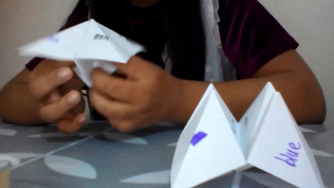 How to make a chatterbox/a fortune teller! Step By Step - YouTube