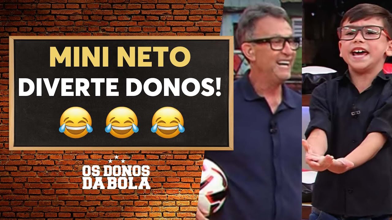 Mini Neto abre o Donos da Bola imitando o Craque Neto: 'Melhor que eu ...