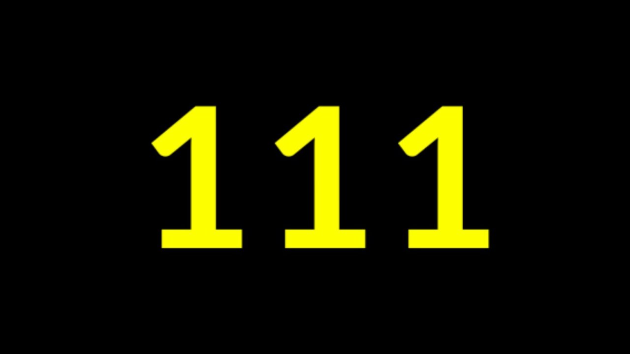 111 Second Countdown Timer With Sound Effect - YouTube