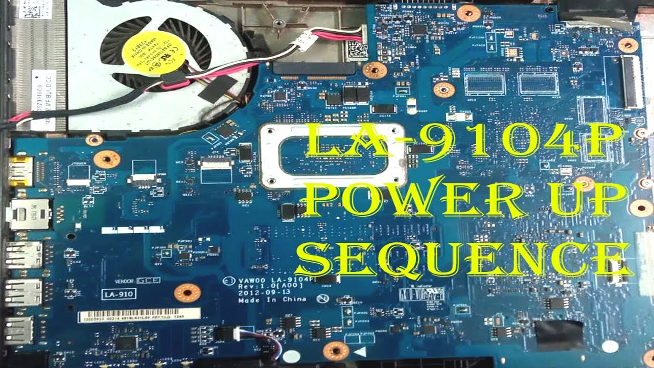 LAPTOP MOTHERBOARD POWER UP SEQUENCE OVERVIEW - YouTube