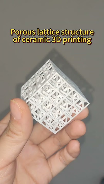 Ceramic 3D Printing Porous Lattice Structures - YouTube