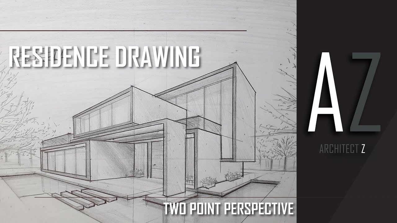 perspective Drawing/Two Point Perspective/Architectural Drawing ...