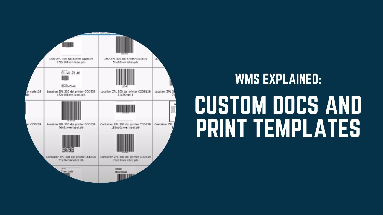 WMS Explained: Custom document designer and print template rules - YouTube