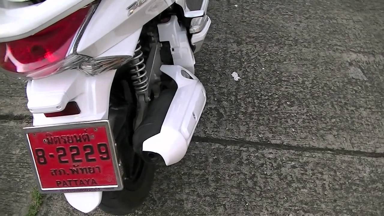 Honda PCX. All White Tuning - YouTube
