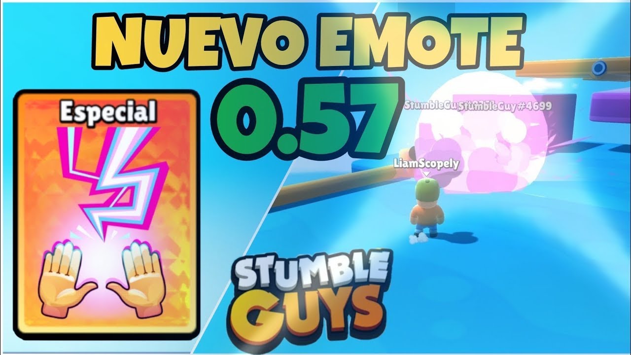 JUGANDO STUMBLE GUYS CON EL NUEVO EMOTE - YouTube