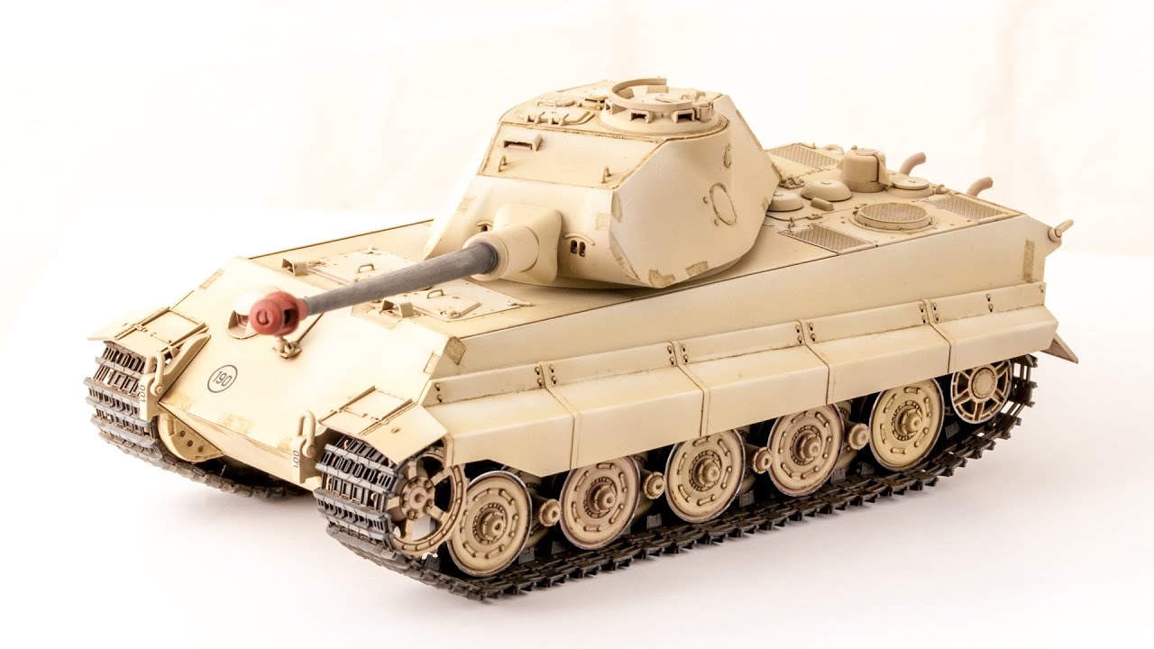 Painting & Weathering the King Tiger v1 Prototype | Takom 1/35 King ...