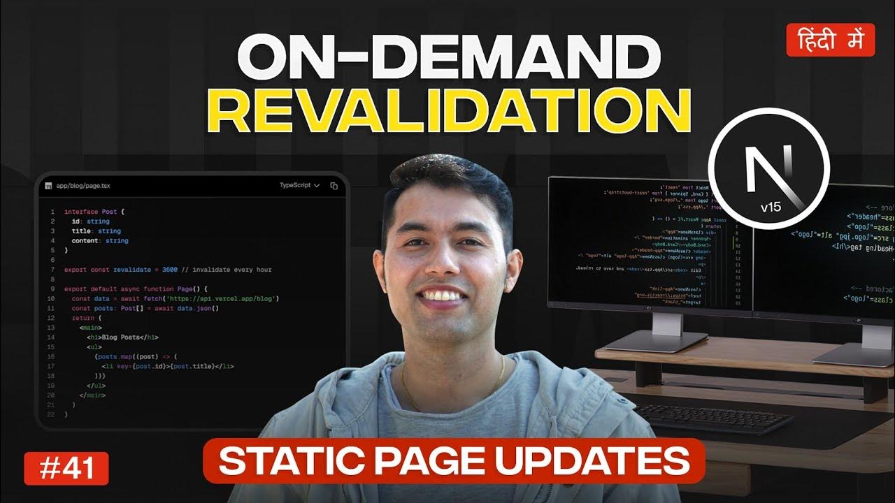 On-Demand Revalidation in Next.js 15 Explained | revalidatePath vs ISR vs Static Pages - YouTube